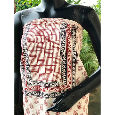 Designer Bagh Print Kurti Fabric Online - SSethnics - SSEthnics