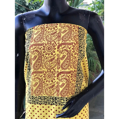 Designer Bagh Print Kurti Fabric Online - SSethnics - SSEthnics