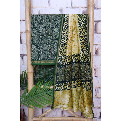 Batik Print Dress Material & Indonesian Batik Suit Online - SSethnics ...